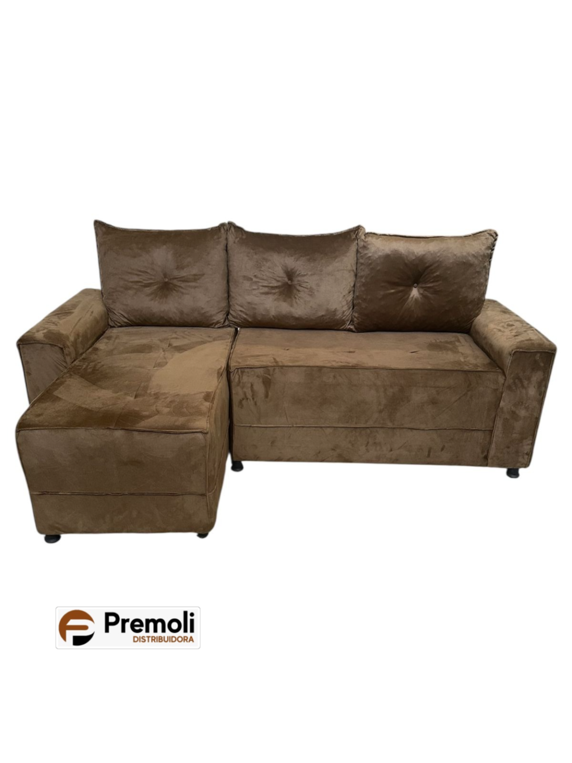 Sofa Concept Bahia Chaise Espuma D28 Cor Caramelo INCA – Premoli ...